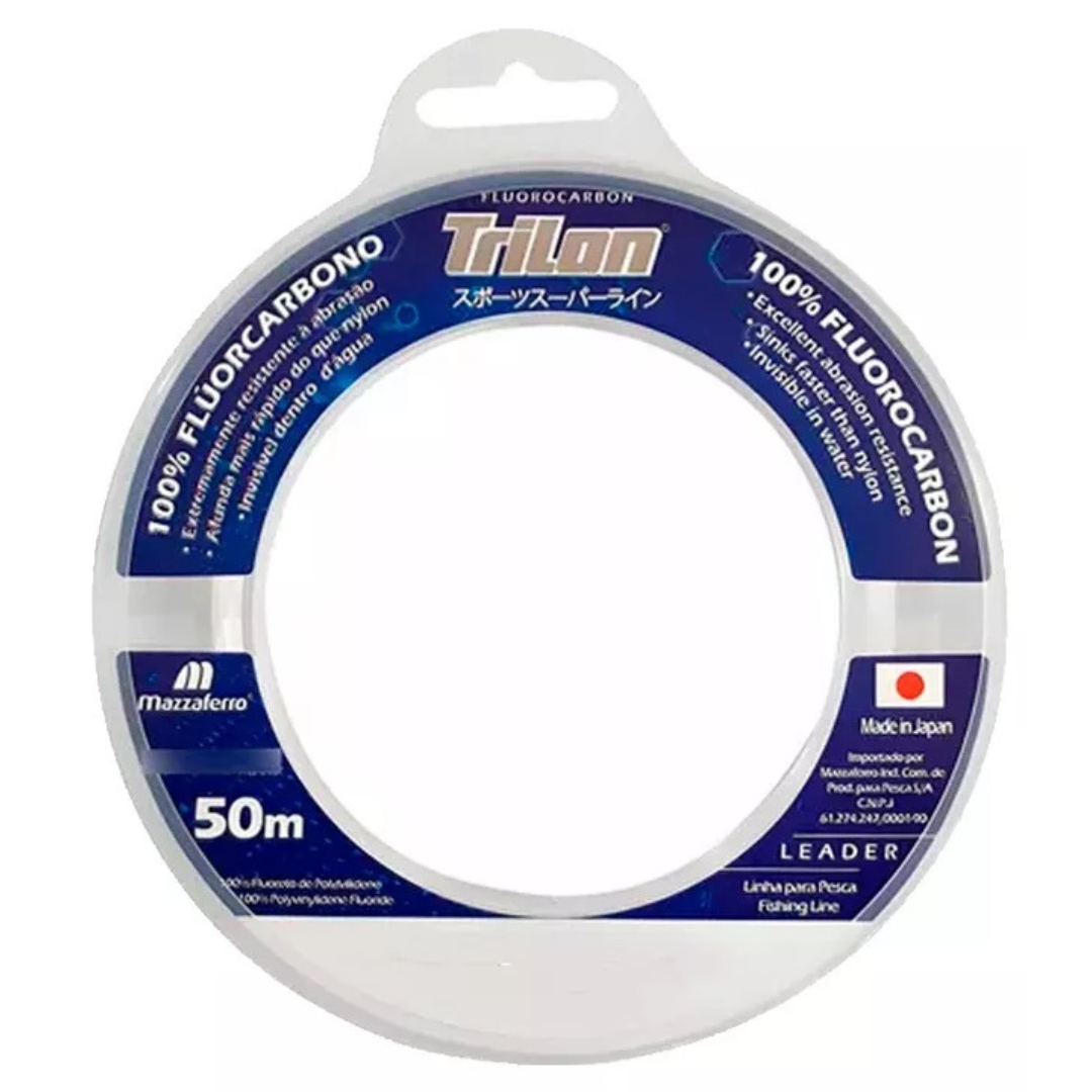 Linha 100% Fluorcarbono Araty Trilon Leader Branco 50 Metros - REVENDA ...