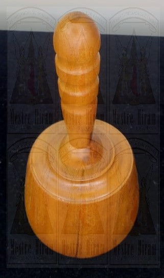 Maço Pesado Madeira Lei - Mestre Hiram Paramentos Maçônicos