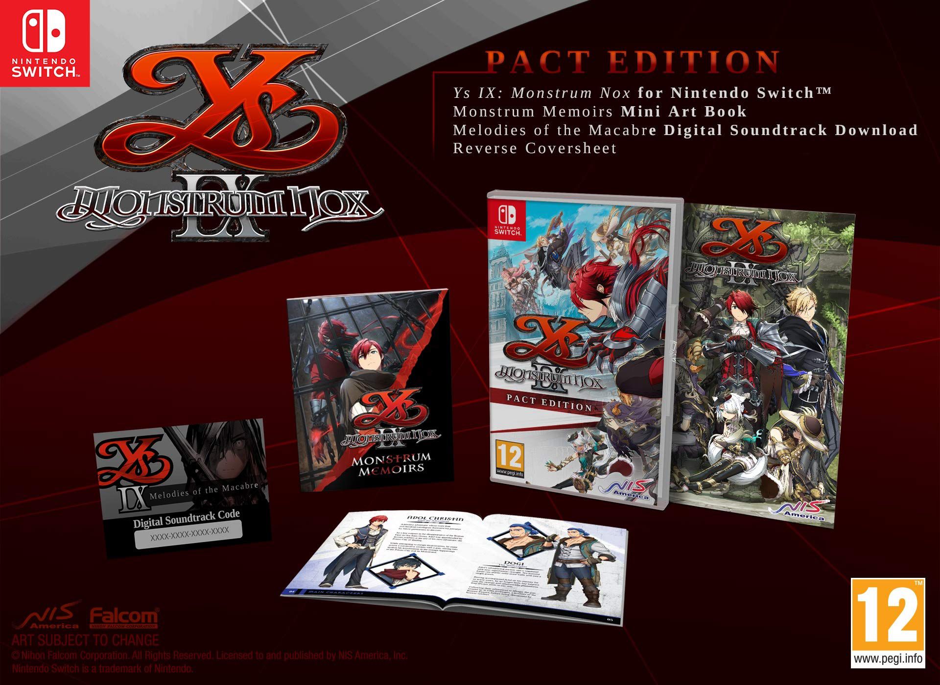 YS IX Monstrum Nox Pact Edition - Nintendo Switch - Carvalho Games