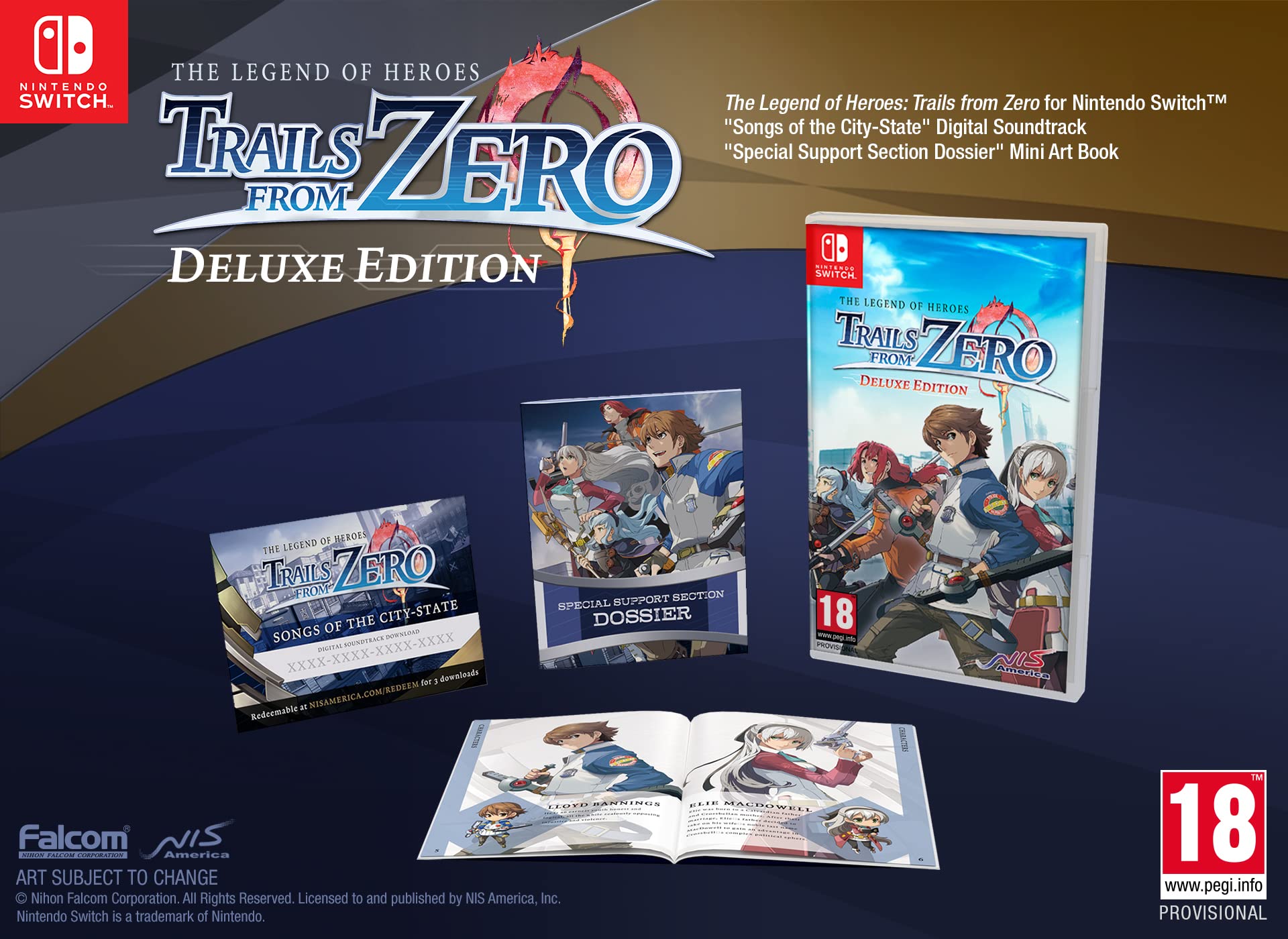 The Legend Of Heroes Trails From Zero Deluxe Edition - Nintendo Switch ...