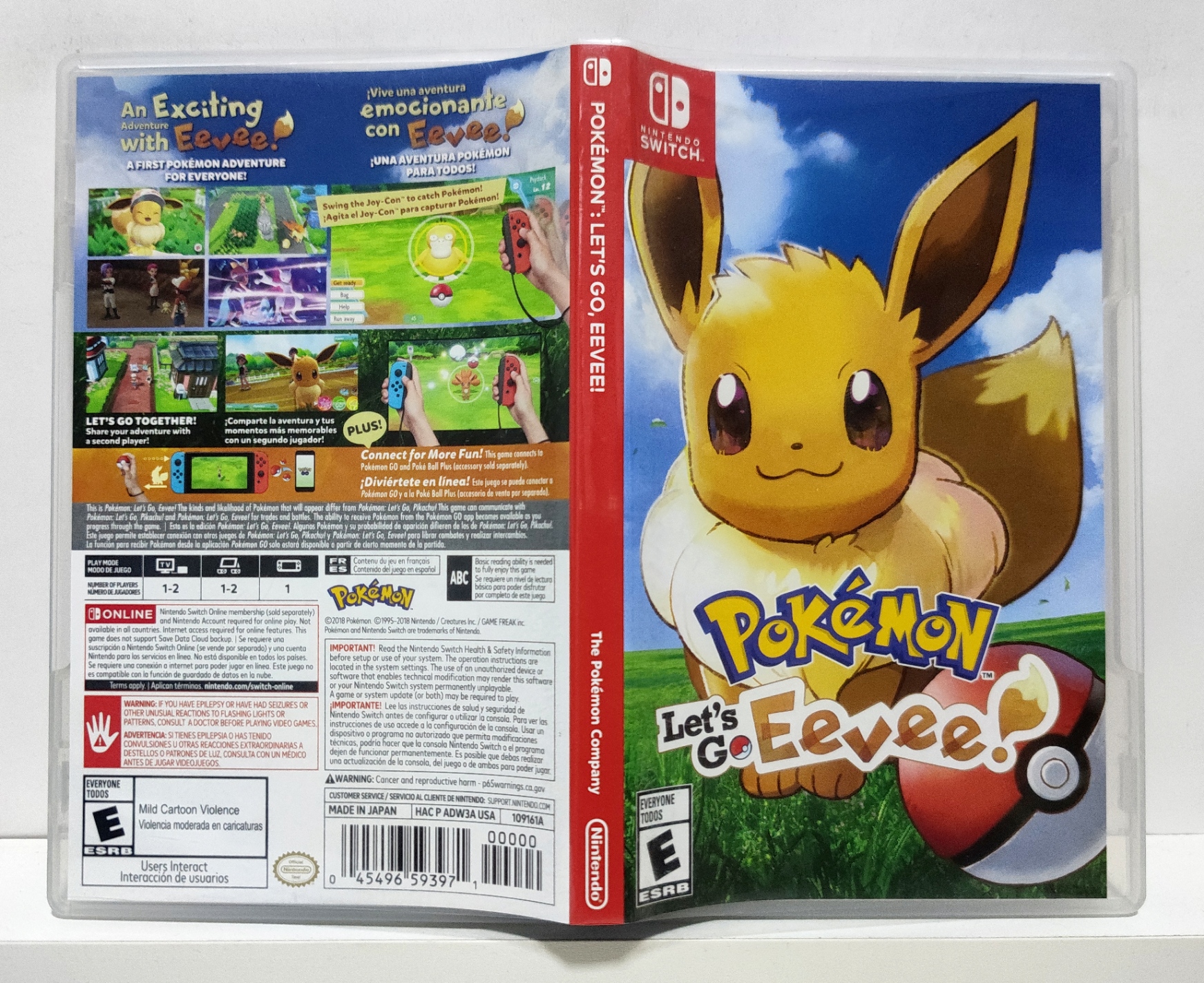 Pokémon Let's Go Eevee - Nintendo Switch - Semi-Novo - Carvalho Games