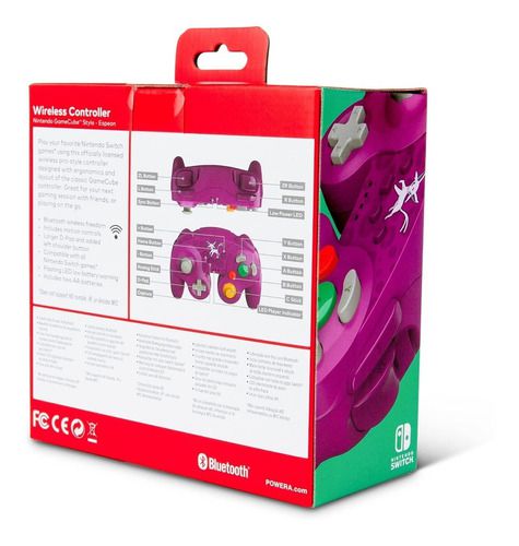 Wireless Controller Game Cube Espeon Roxo - Nintendo Switch - Carvalho ...