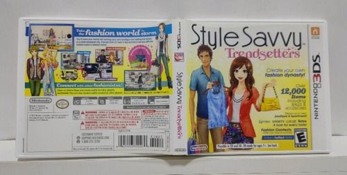 Style Savvy Trendsetters - Nintendo 3DS - Semi-Novo - Carvalho Games