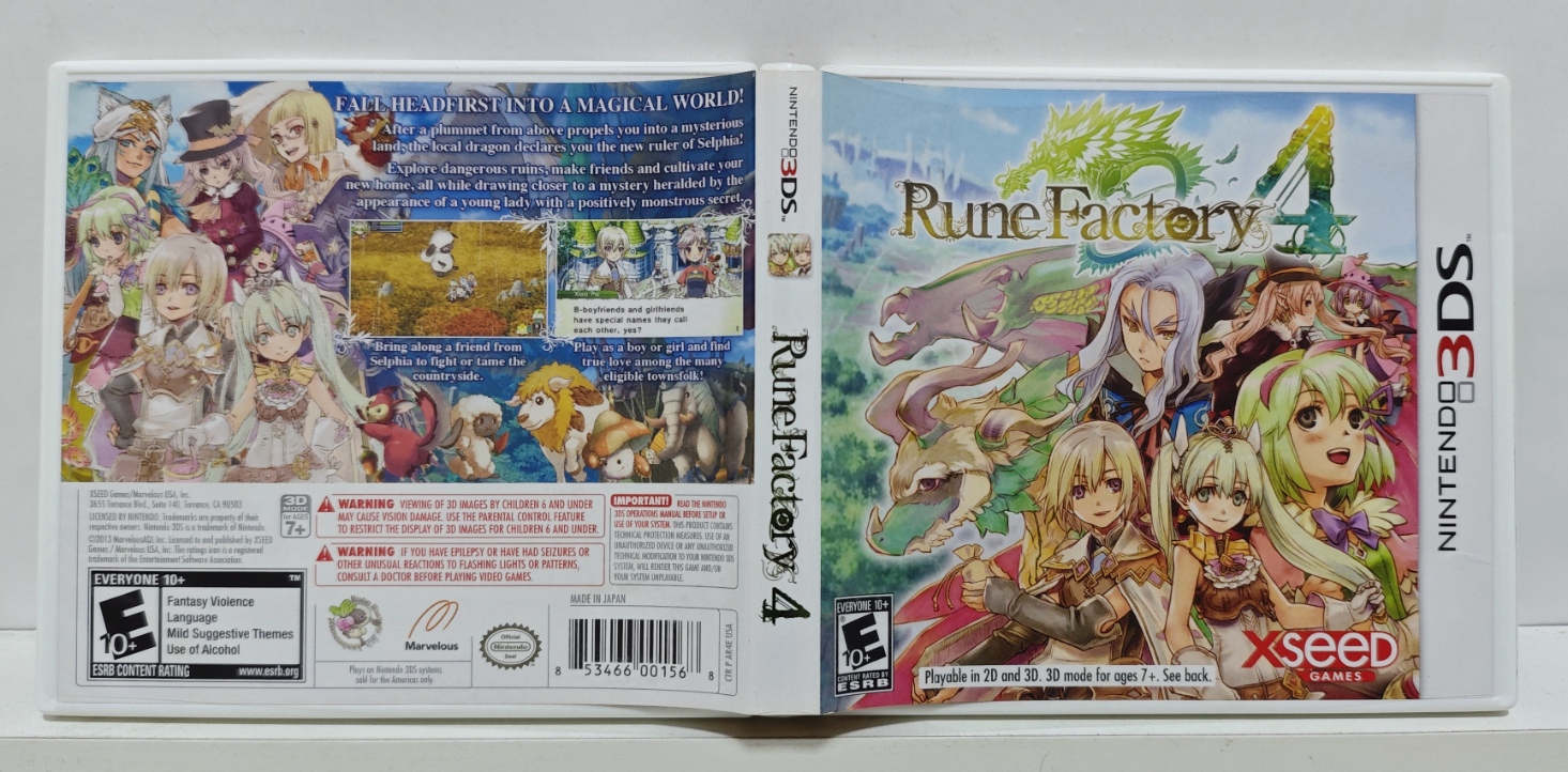 Rune Factory 4 - Nintendo 3DS - Semi-Novo - Carvalho Games