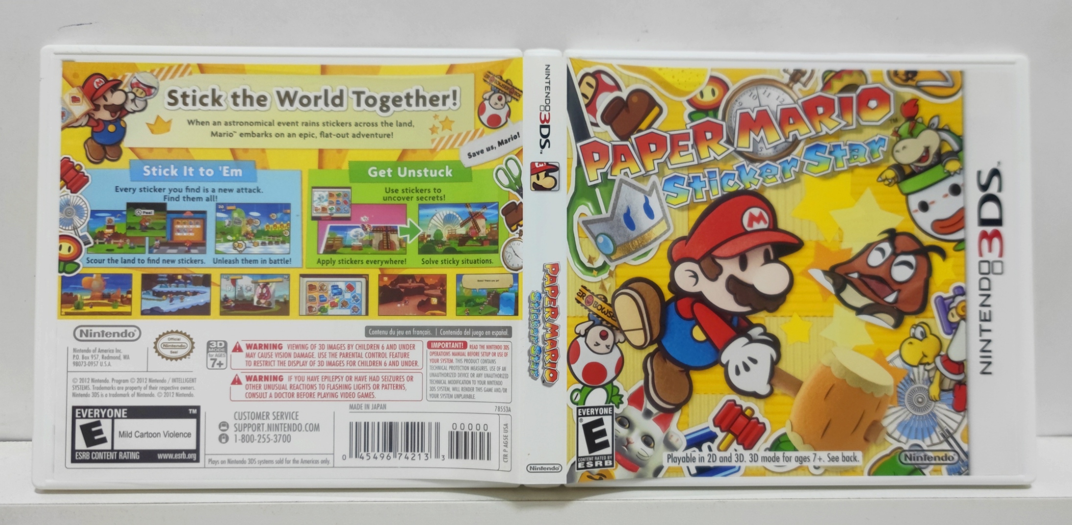 Paper Mario Sticker Star - Nintendo 3DS - Semi-Novo - Carvalho Games