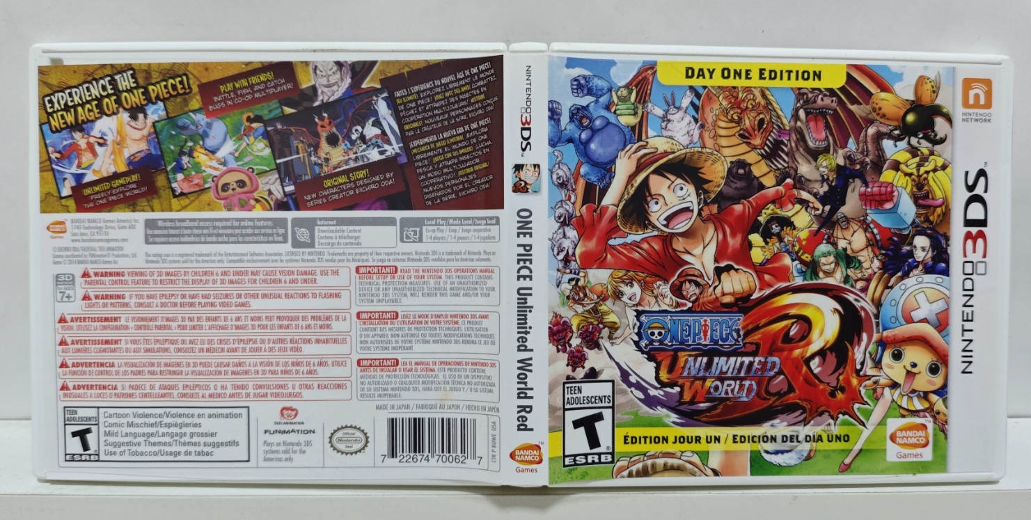 One Piece Unlimited World Red - Nintendo 3DS - Semi-Novo - Carvalho Games