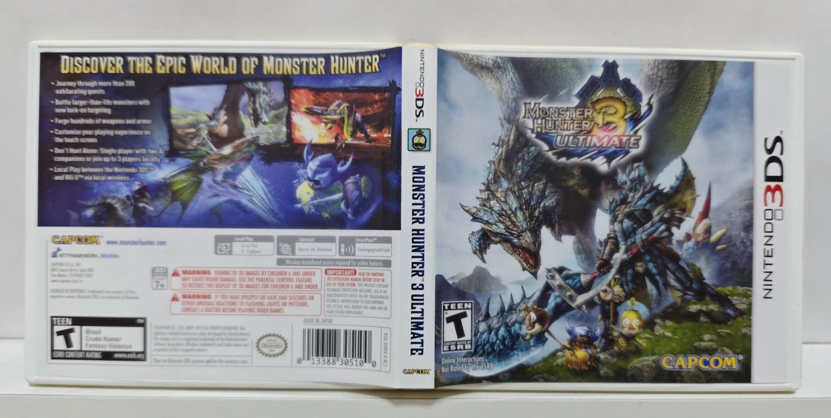 Monster Hunter 3 Ultimate - Nintendo 3DS - Semi-Novo - Carvalho Games