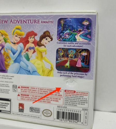 Disney Princess My Fairytale Adventure - Nintendo 3DS - Semi-Novo ...