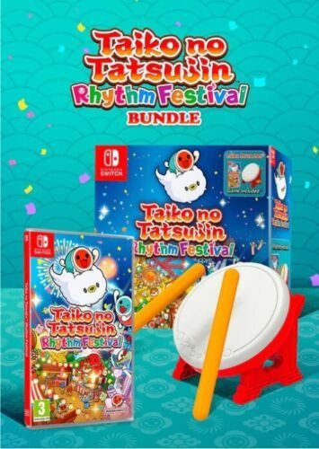Taiko No Tatsujin Rhythm Festival Taiko Drum Set - Nintendo Switch - Carvalho Games