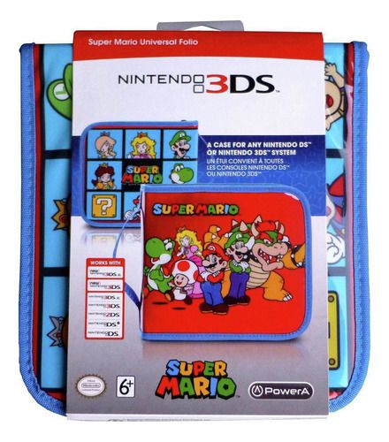 Case Super Mario Universal Folio - Nintendo 3DS - Carvalho Games