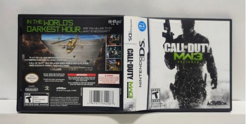 Call Of Duty Modern Warfare 3 Defiance - Nintendo DS - Semi-Novo ...