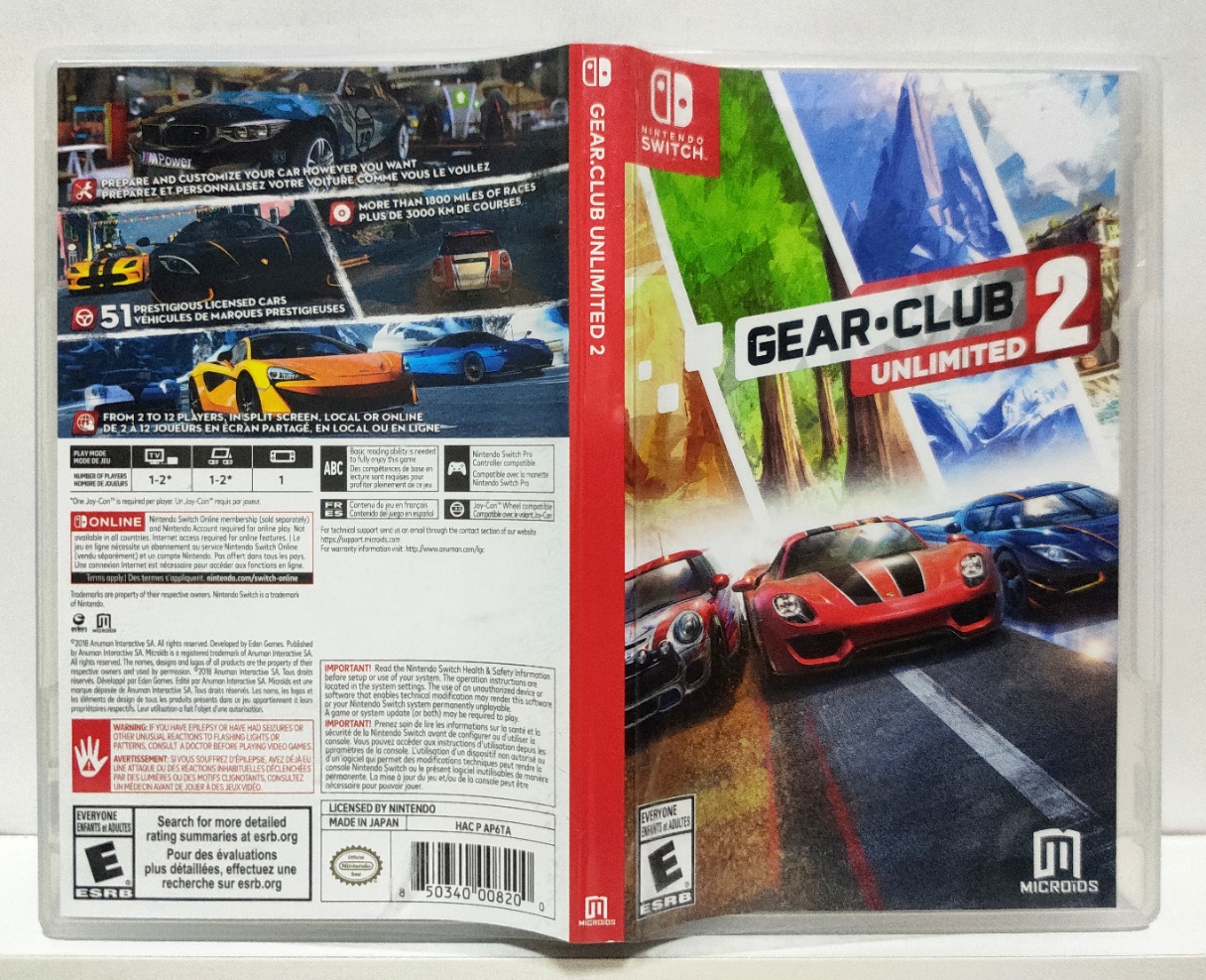 Gear Club Unlimited 2 - Nintendo Switch - Semi-Novo - Carvalho Games