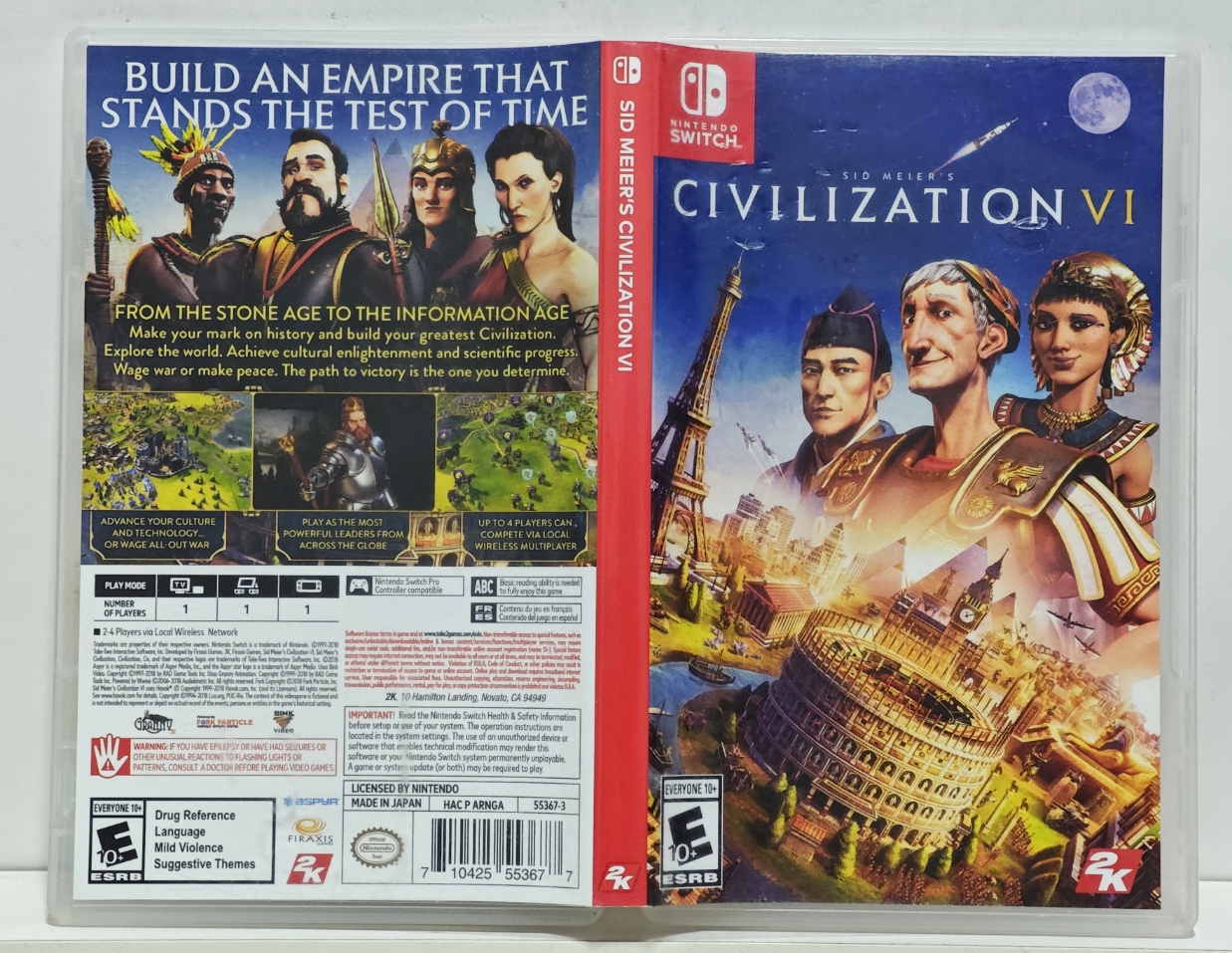 Sid Meier's Civilization VI - Nintendo Switch - Semi-Novo - Carvalho Games