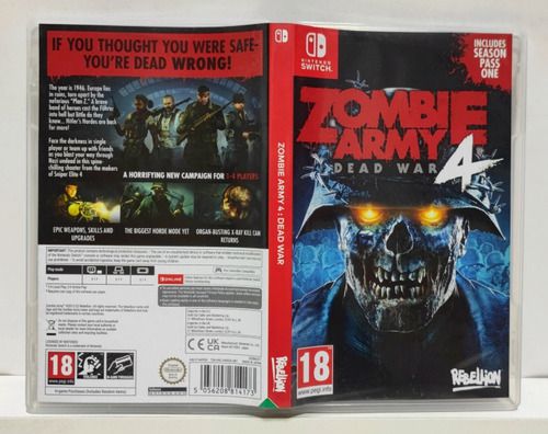 Zombie Army 4 Dead War - Nintendo Switch - Semi-Novo - Carvalho Games