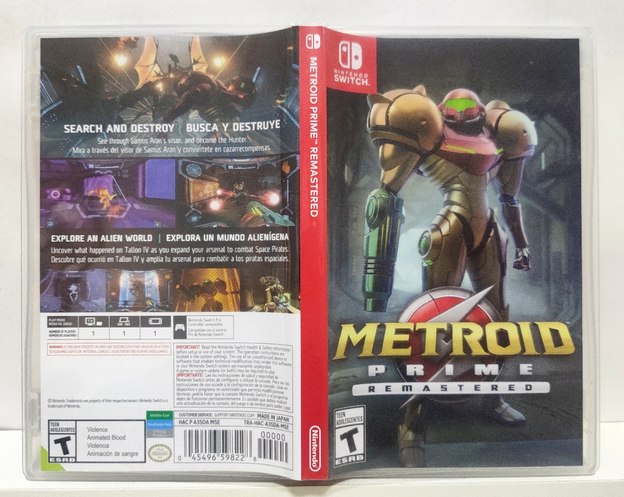Metroid Prime Remastered - Nintendo Switch - Semi-Novo - Carvalho Games