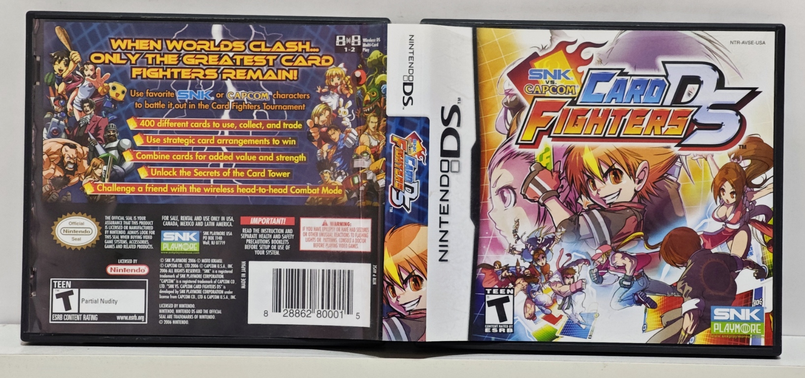 Snk Vs Capcom Card Fighters - Nintendo DS - Semi-Novo - Carvalho Games
