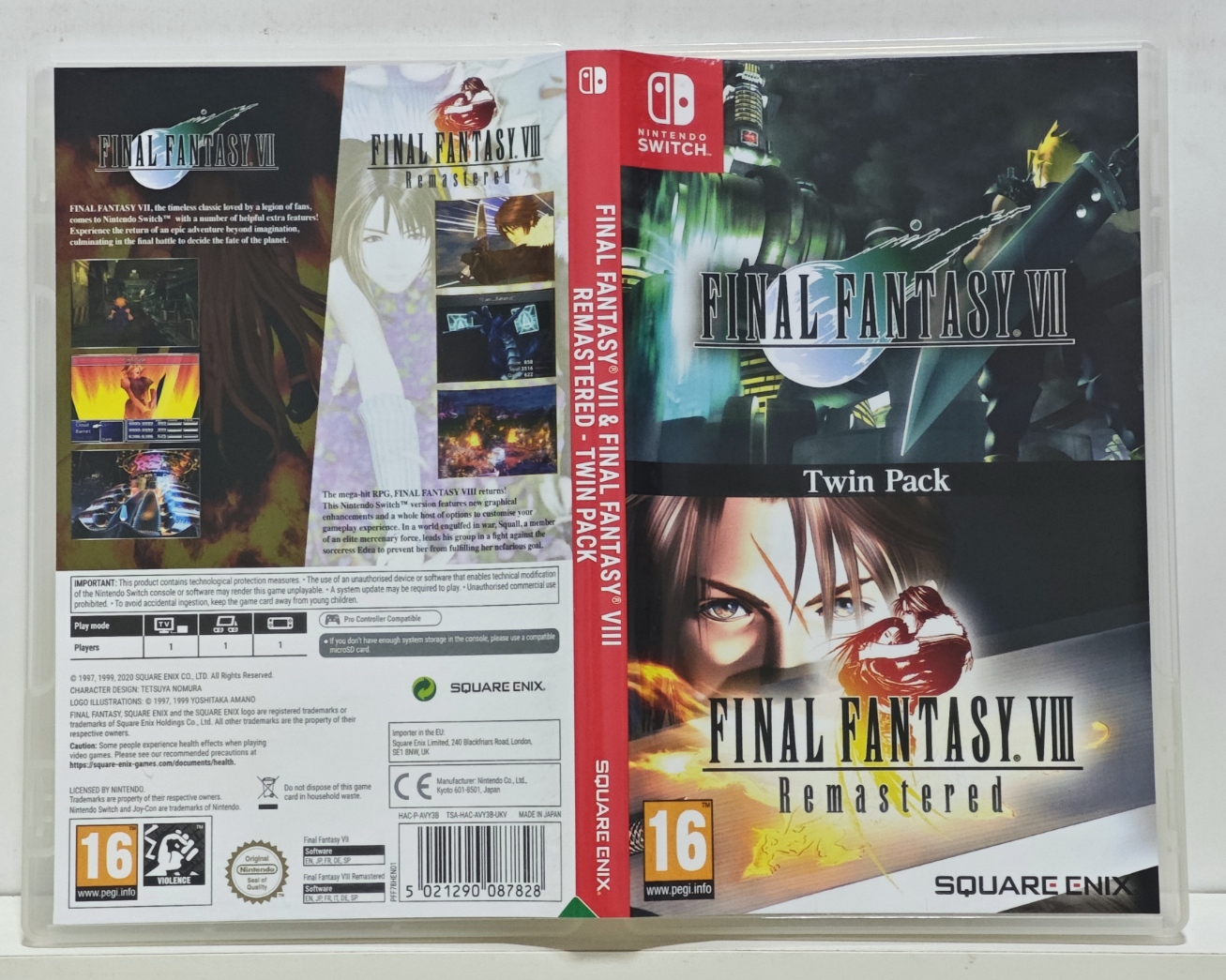 Final Fantasy VII & Final Fantasy VIII Remastered Twin Pack - Nintendo ...