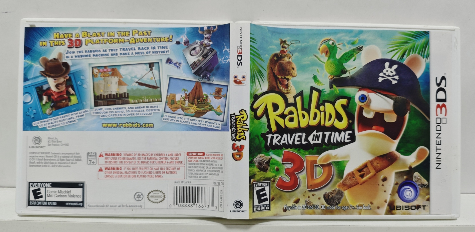 Rabbids Travel In Time - Nintendo 3DS - Semi-Novo - Carvalho Games