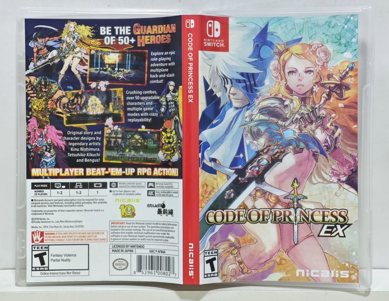 Code Of Princess Ex - Nintendo Switch - Semi-Novo - Carvalho Games