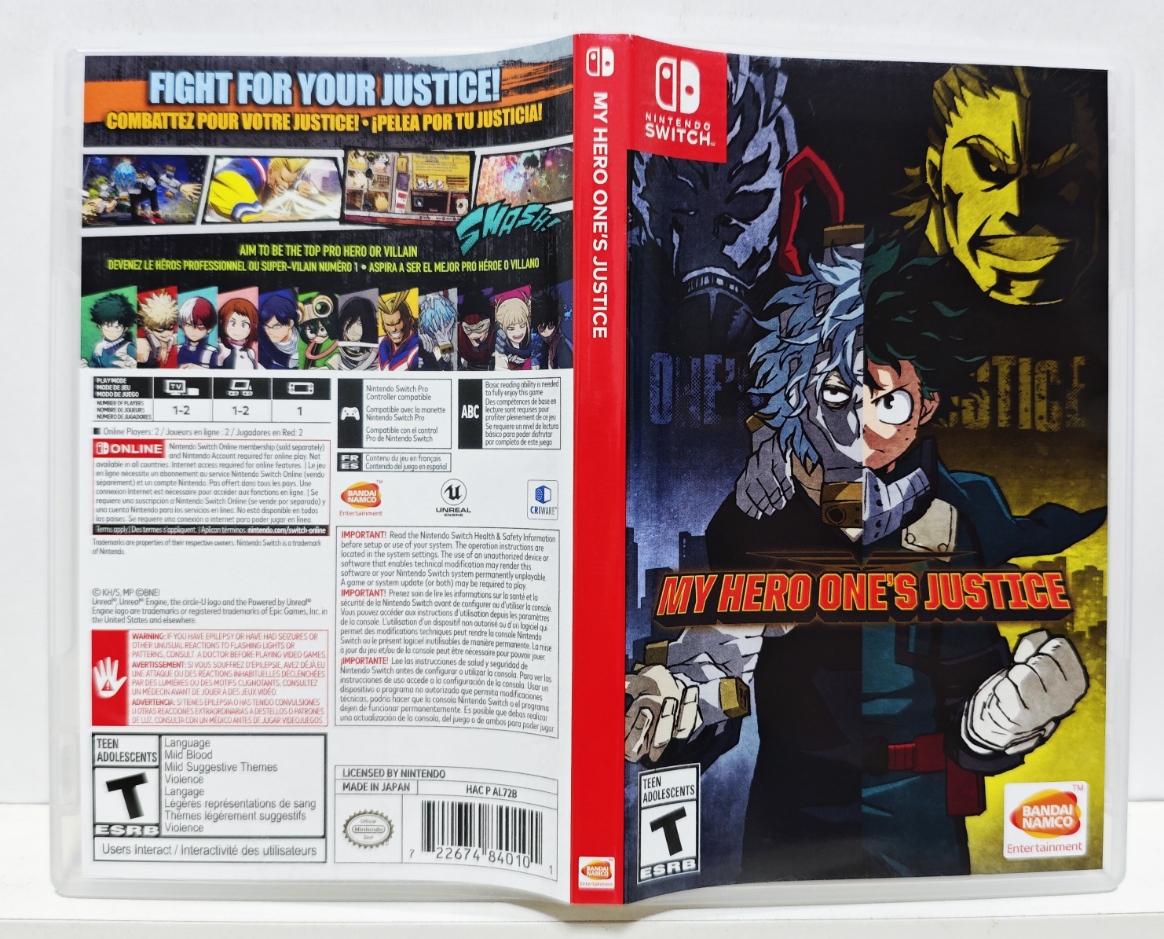 My Hero One's Justice - Nintendo Switch - Semi-Novo - Carvalho Games