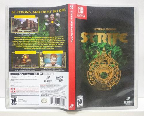 Strife Veteran Edition - Nintendo Switch - Semi-Novo - Limited Run ...