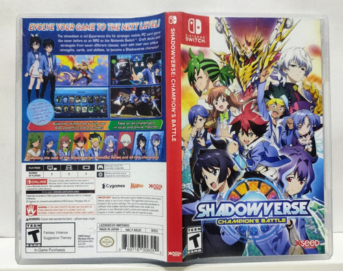 Shadowverse Champion's Battle - Nintendo Switch - Semi-Novo - Carvalho ...