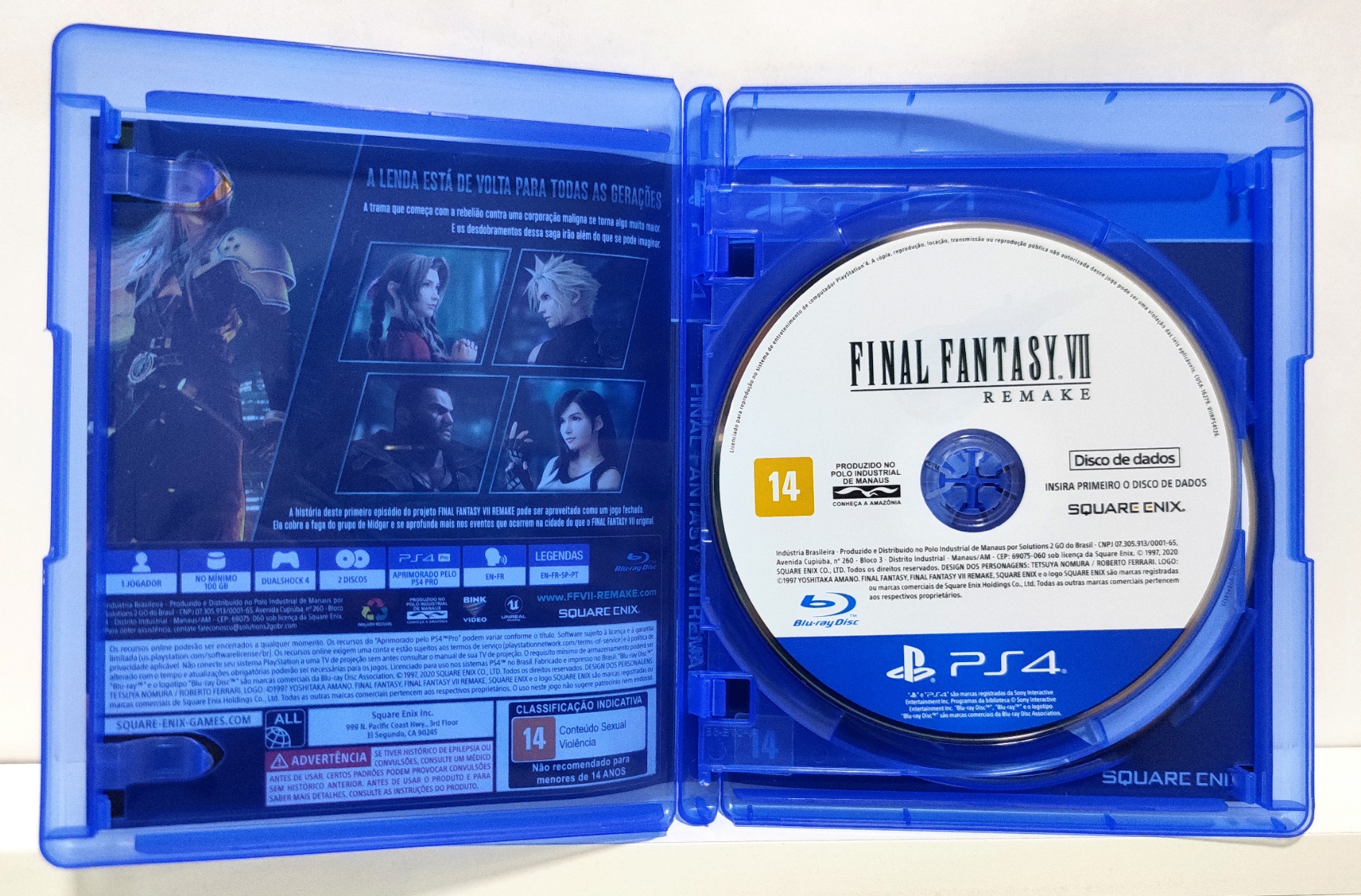 Final Fantasy VII Remake Steelbook Edition - PS4 - Semi-Novo - Carvalho ...