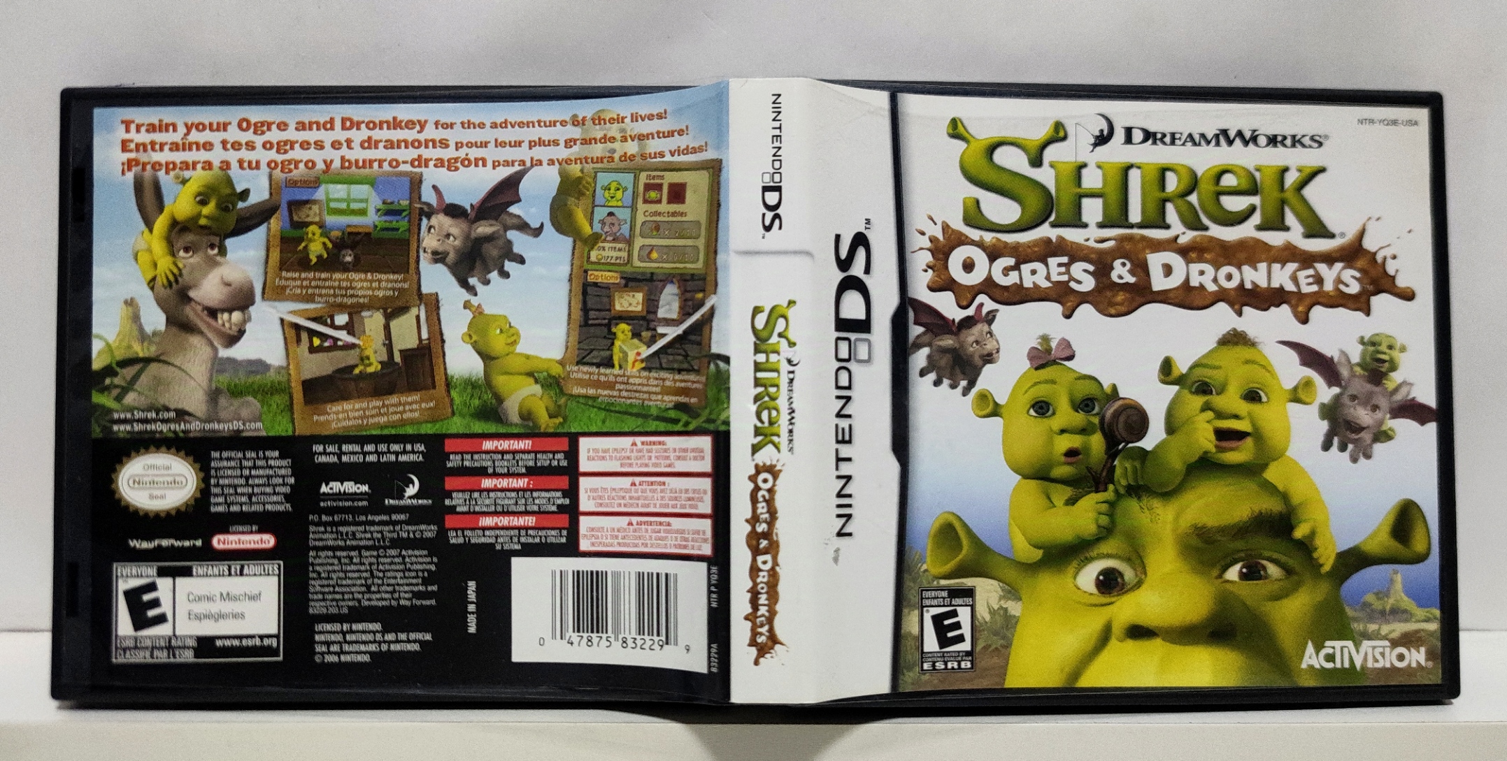 Shrek Ogres & Dronkeys - Nintendo DS - Semi-Novo - Carvalho Games