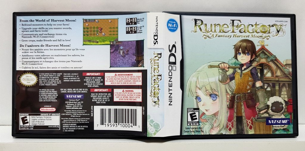 Rune Factory: A Fantasy Harvest Moon - Nintendo DS - Semi-Novo ...