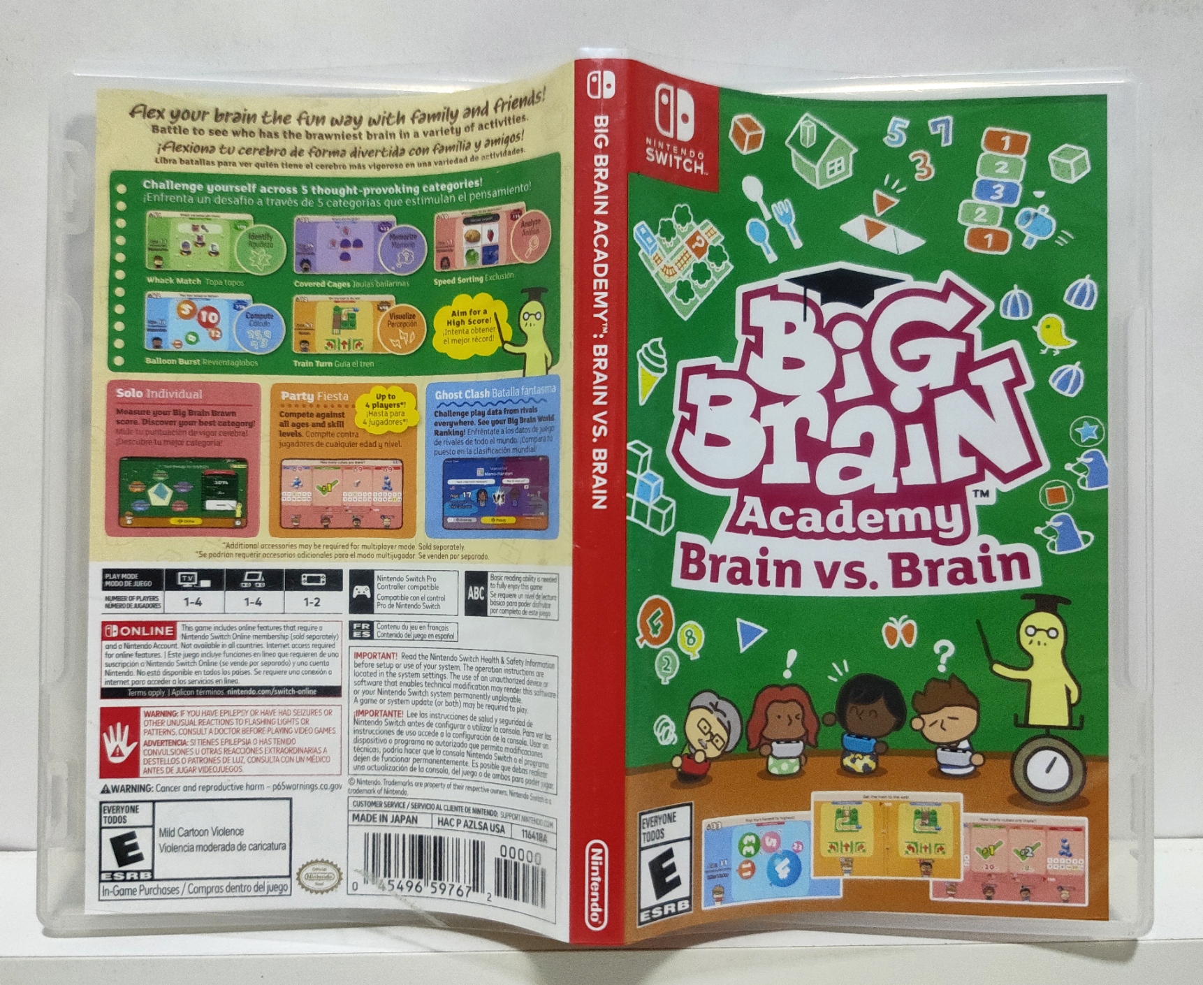 Big Brain Academy Brain Vs Brain - Nintendo Switch - Semi-Novo ...