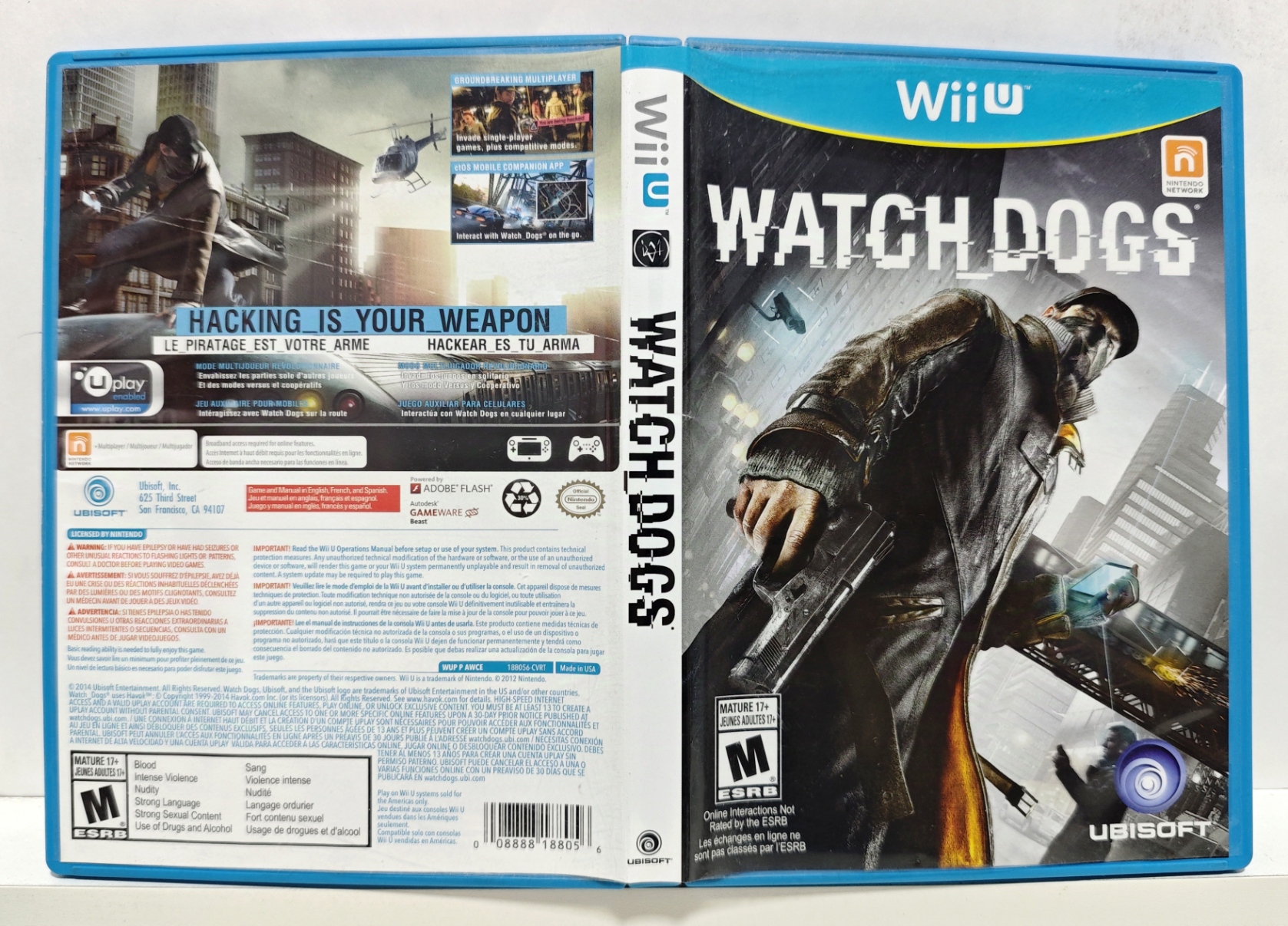 Watch Dogs - Nintendo Wii U - Semi-Novo - Carvalho Games