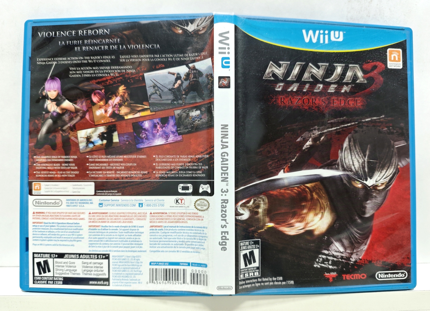 Ninja Gaiden 3 Razor's Edge - Nintendo Wii U - Semi-Novo - Carvalho Games