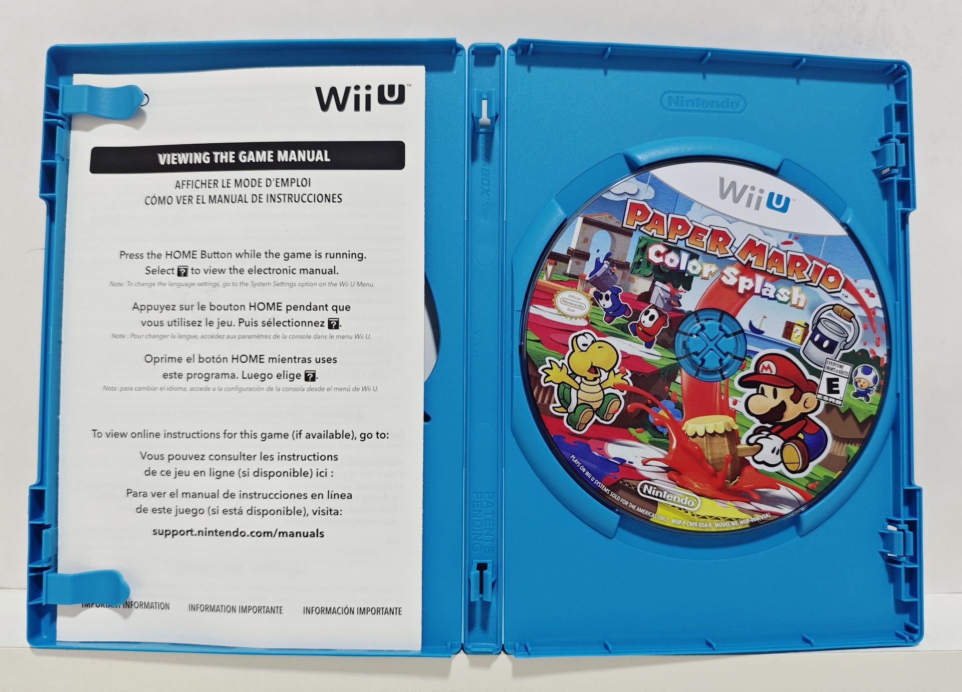 Paper Mario: Color Splash - Nintendo Wii U - Semi-Novo - Carvalho Games