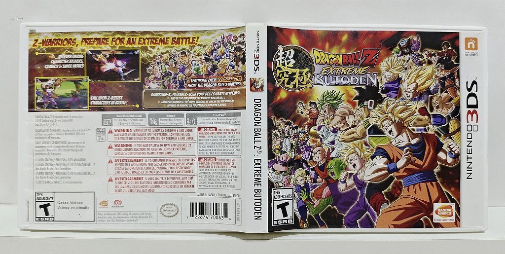 Dragon Ball Z Extreme Butoden - Nintendo 3DS - Semi-Novo - Carvalho Games