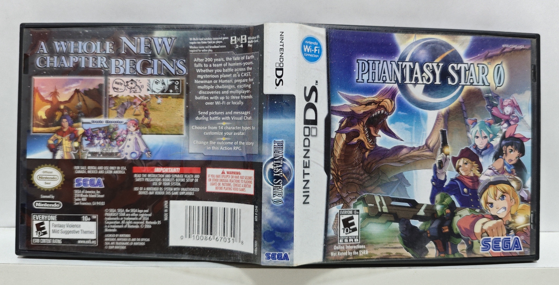 Phantasy Star 0 - Nintendo DS - Semi-Novo - Carvalho Games