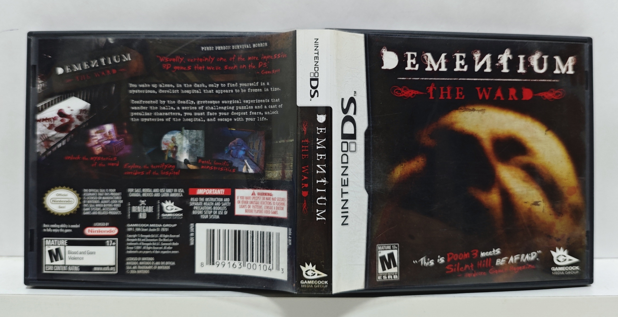 Dementium: The Ward - Nintendo DS - Semi-Novo - Carvalho Games