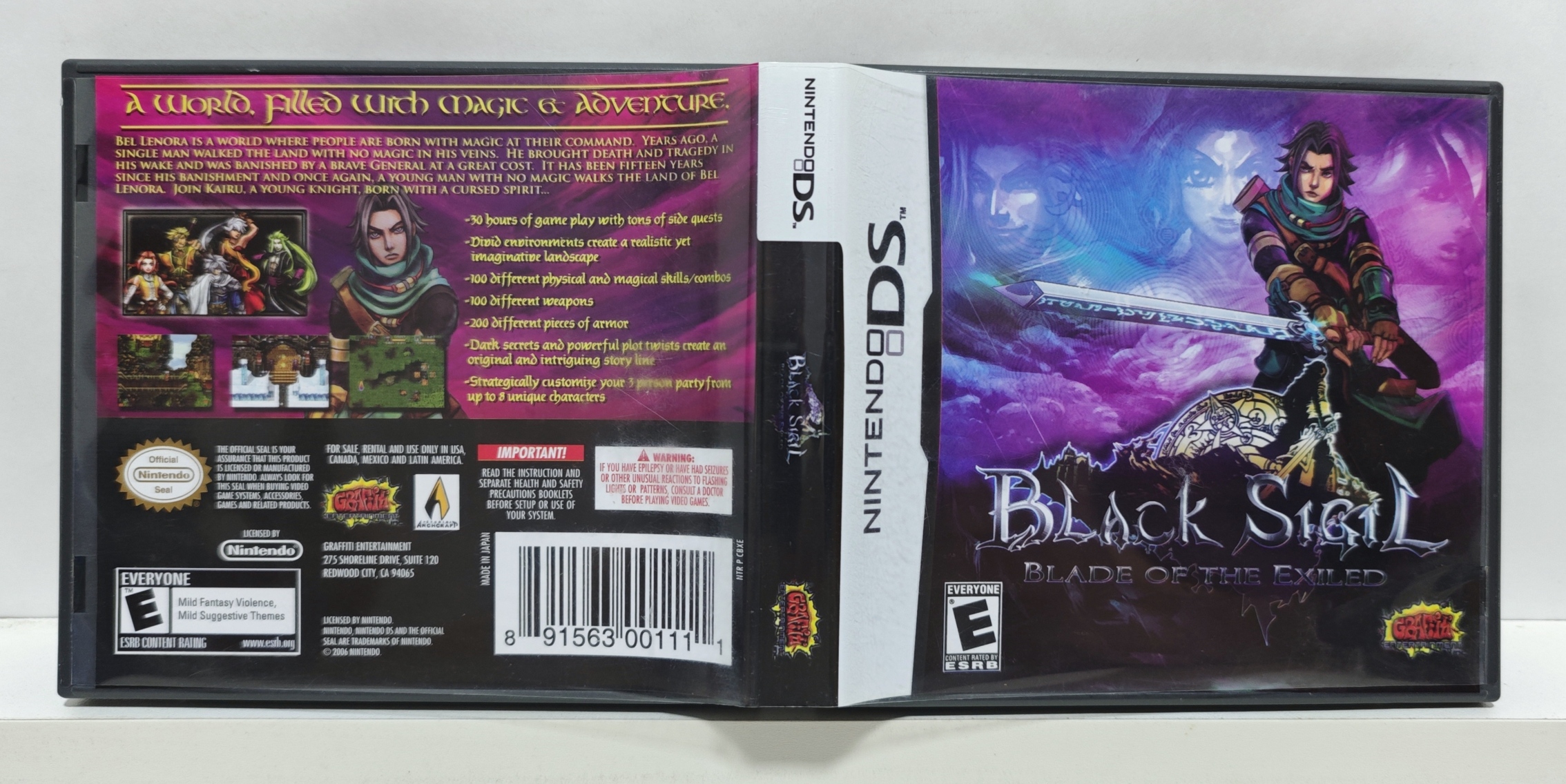 Black Sigil: Blade Of The Exiled - Nintendo DS - Semi-Novo - Carvalho Games