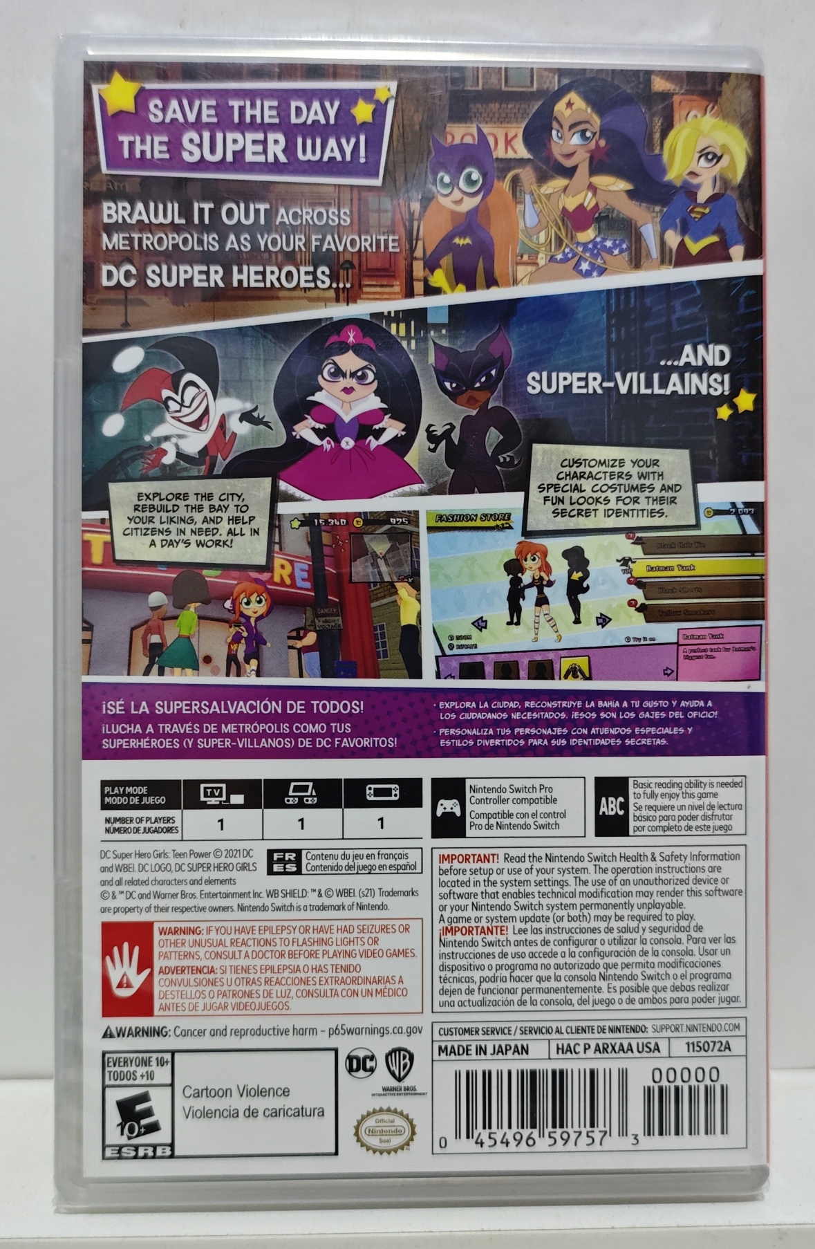 DC Super Hero Girls: Teen Power - Nintendo Switch - Lacrado Com Detalhe ...