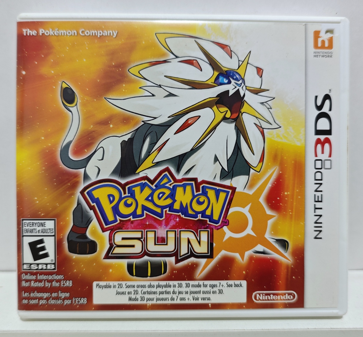 Pokemon Sun + Solgaleo Figure - Nintendo 3DS - Semi-Novo - Carvalho Games