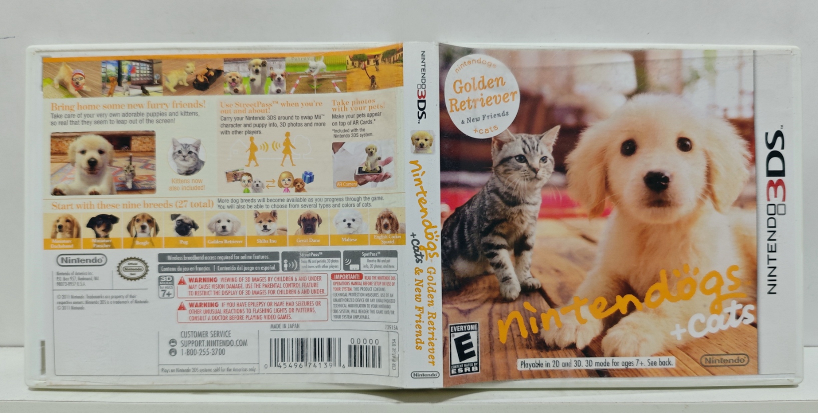 Nintendogs + Cats Golden Retriever & New Friends - Nintendo 3DS - Semi ...