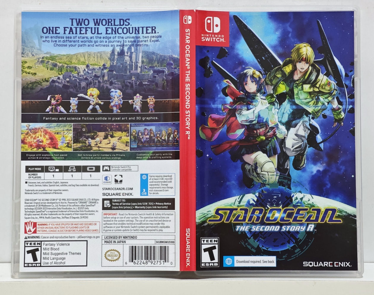 Star Ocean The Second Story R - Nintendo Switch - Semi-Novo - Carvalho ...