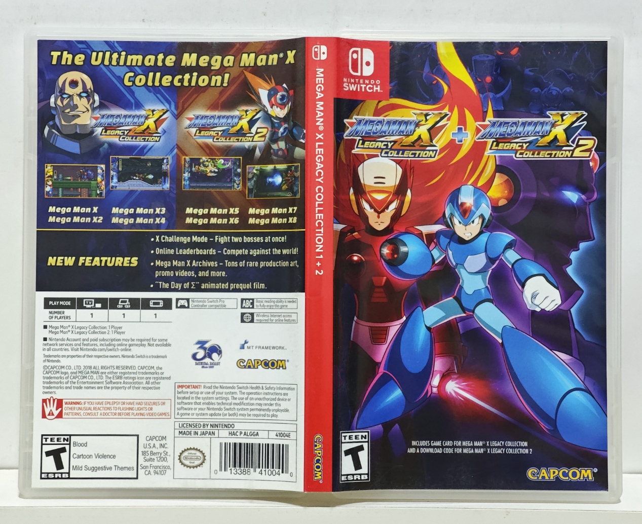 Mega Man X Legacy Collection - Nintendo Switch - Semi-Novo - Carvalho Games