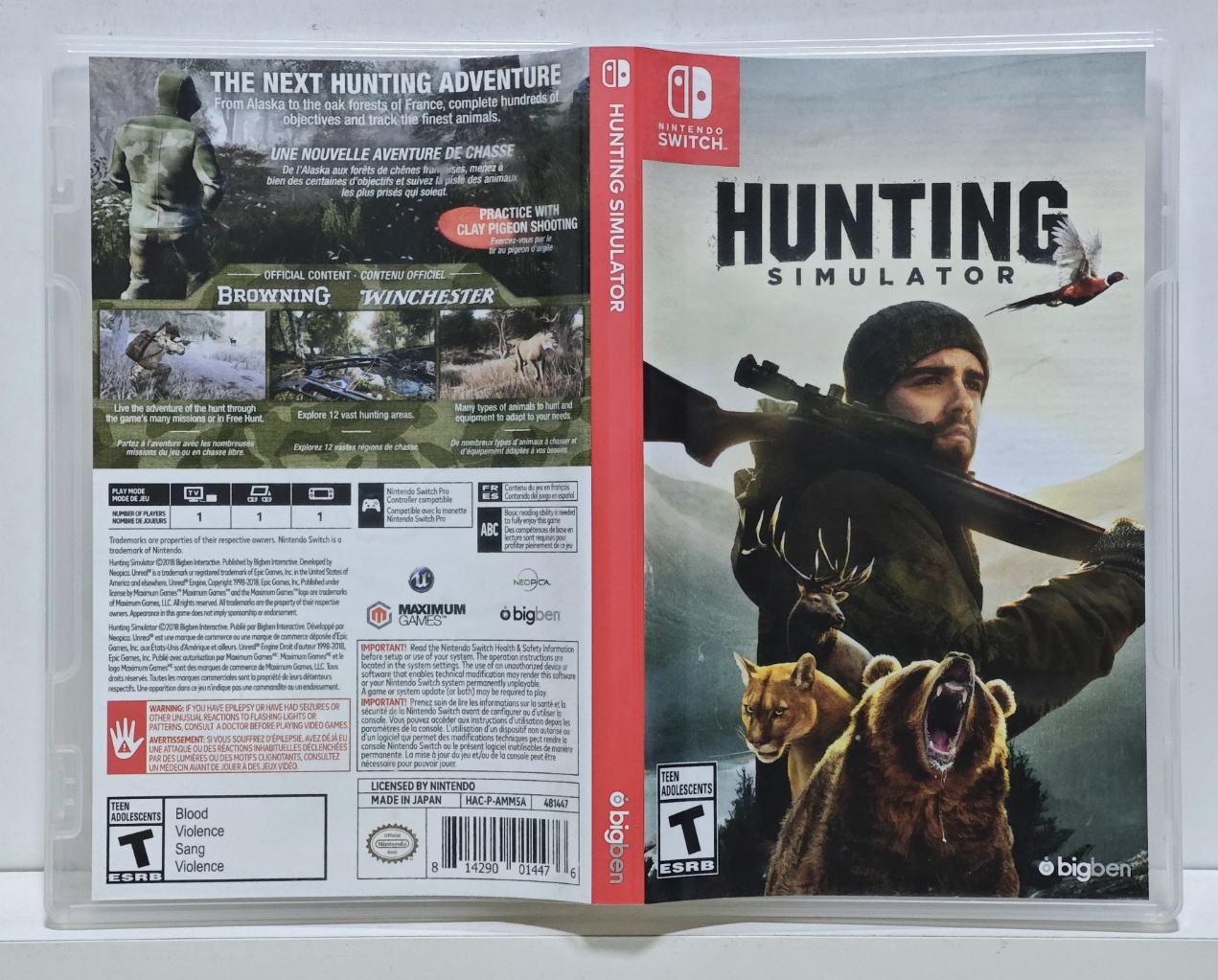Hunting Simulator - Nintendo Switch - Semi-Novo - Carvalho Games
