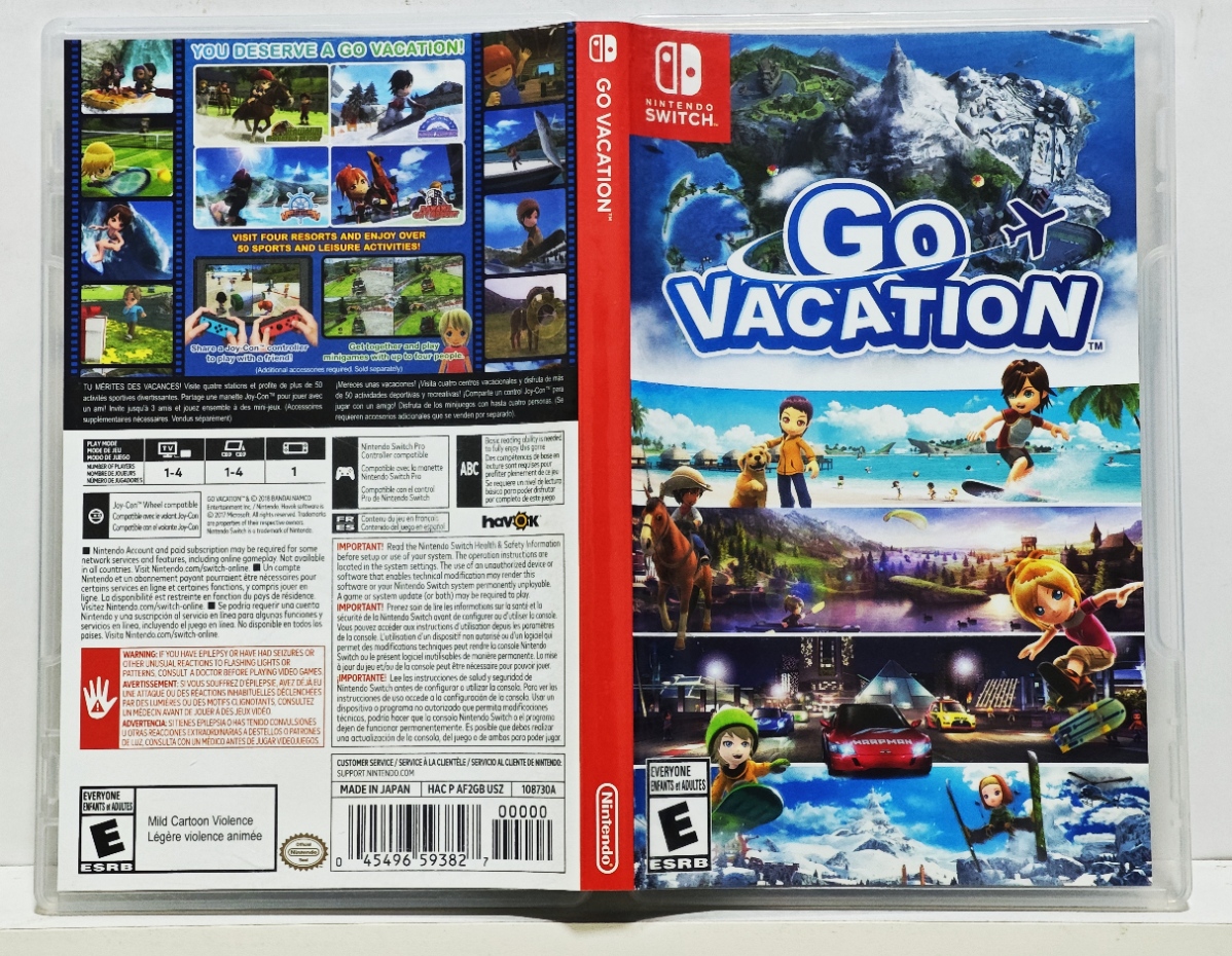 Go Vacation - Nintendo Switch - Semi-Novo - Carvalho Games