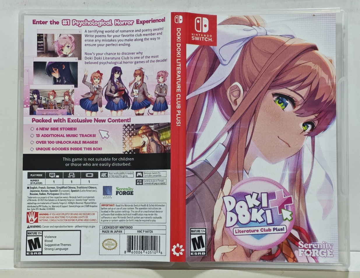 Doki Doki Literature Club Plus Premium Edition - Nintendo Switch - Semi ...