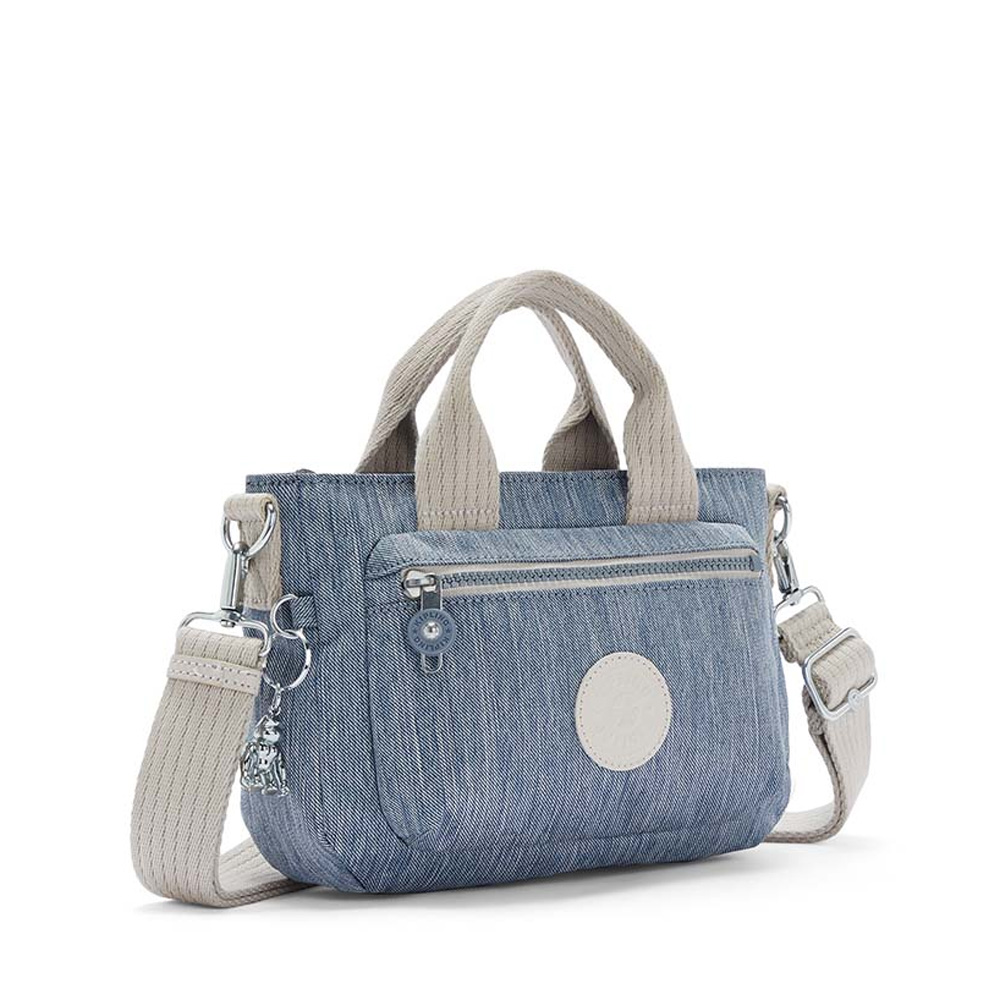 Bolsa de Mão Kipling Miho Mini Blue Jeans Azul - Viajante Moderno
