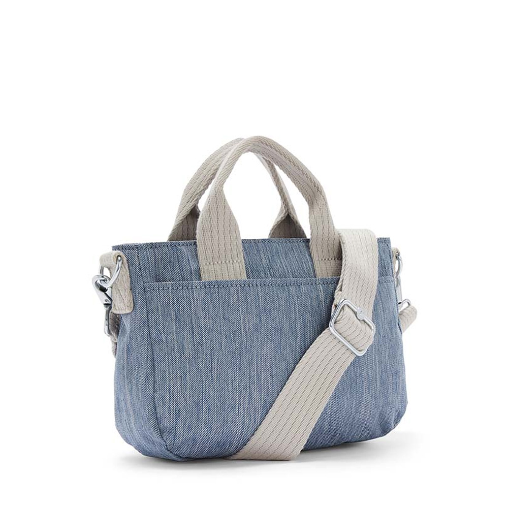 Bolsa de Mão Kipling Miho Mini Blue Jeans Azul - Viajante Moderno
