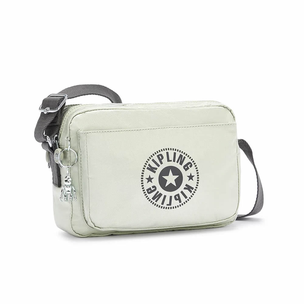Bolsa Transversal Kipling Abanu M Prata Dynamic Silver - Viajante Moderno
