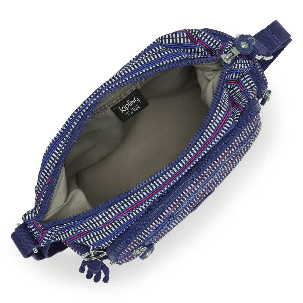 Bolsa Transversal Kipling Gabbie S 7 Litros Blue Geo Print - Viajante ...