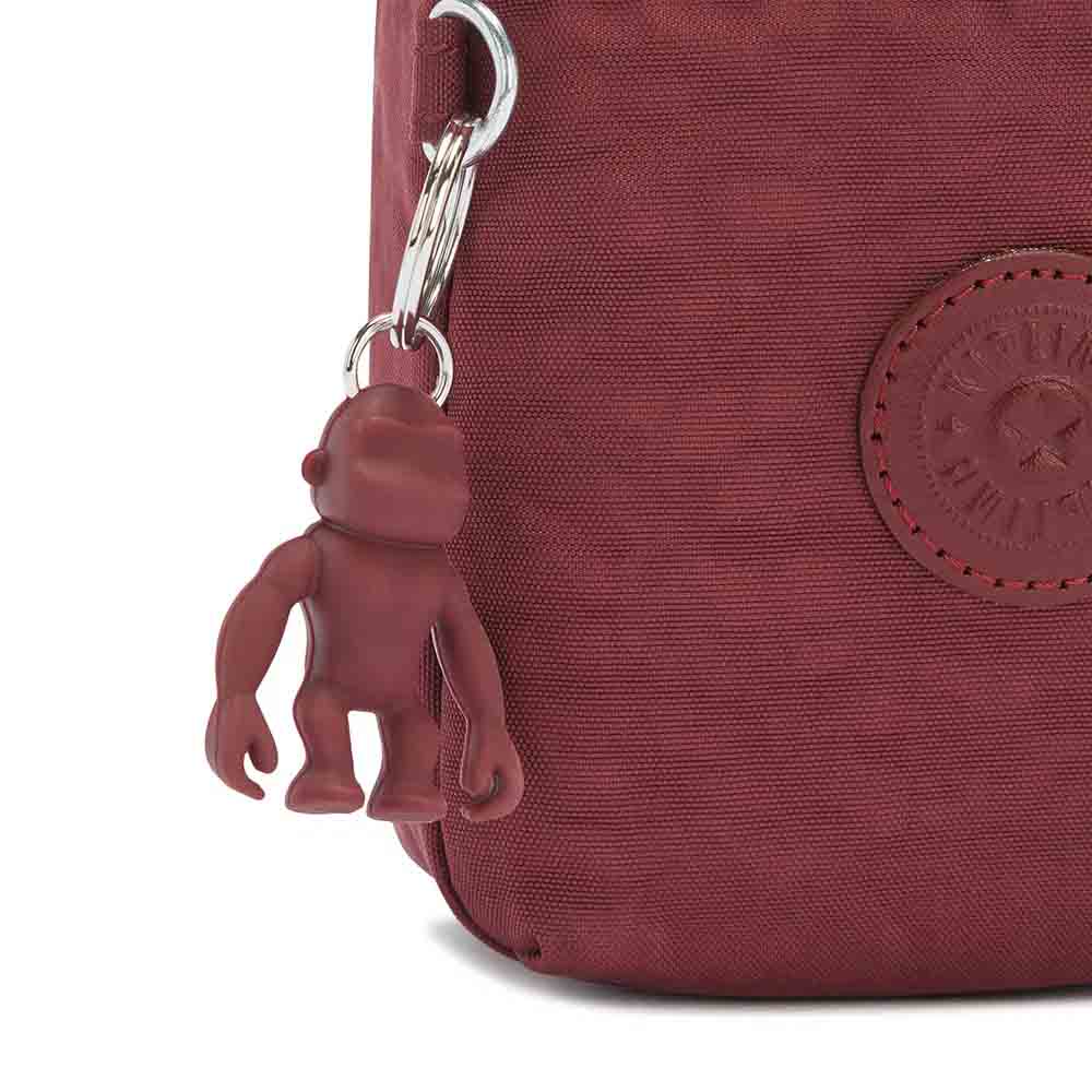 Bolsa Transversal Kipling Hisa Mini 2 Litros Marrom - Viajante Moderno